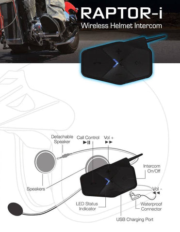 RAPTOR-i - Your Ultimate Motorcycle Intercom | VERTIX GLOBAL