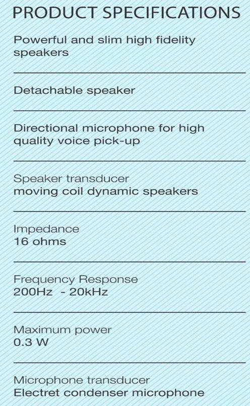 RAPTOR-i Wired Mic Speaker Headset for Full Face Helmet (RTR-WS-02 ...